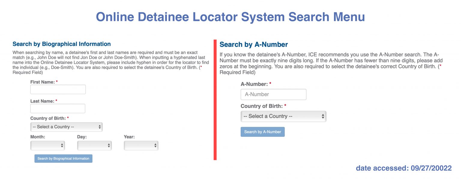 How to Use ICE’s Detainee Locator System - Documented