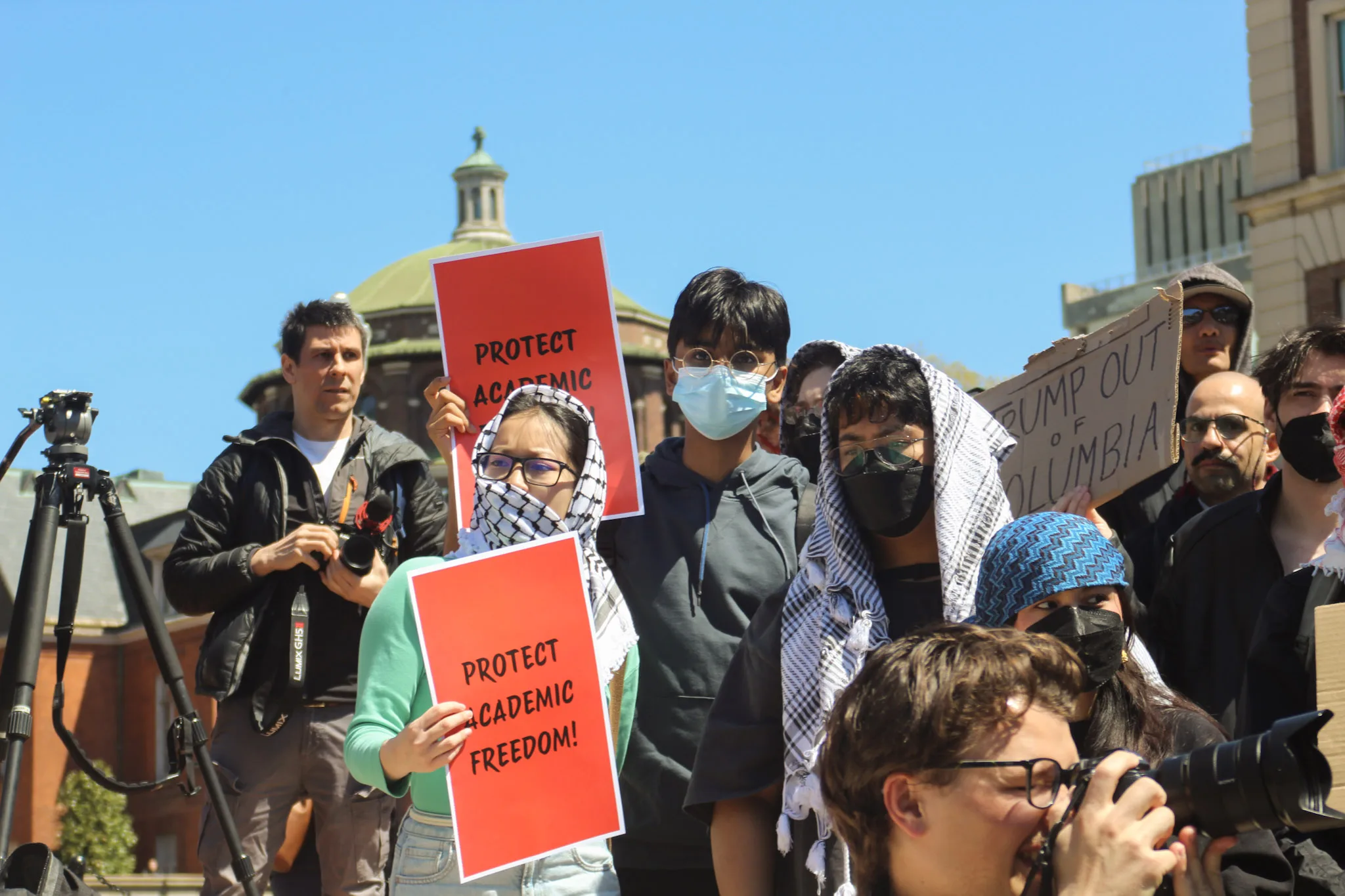 Columbia Protesters Return One Year After Gaza Encampment
