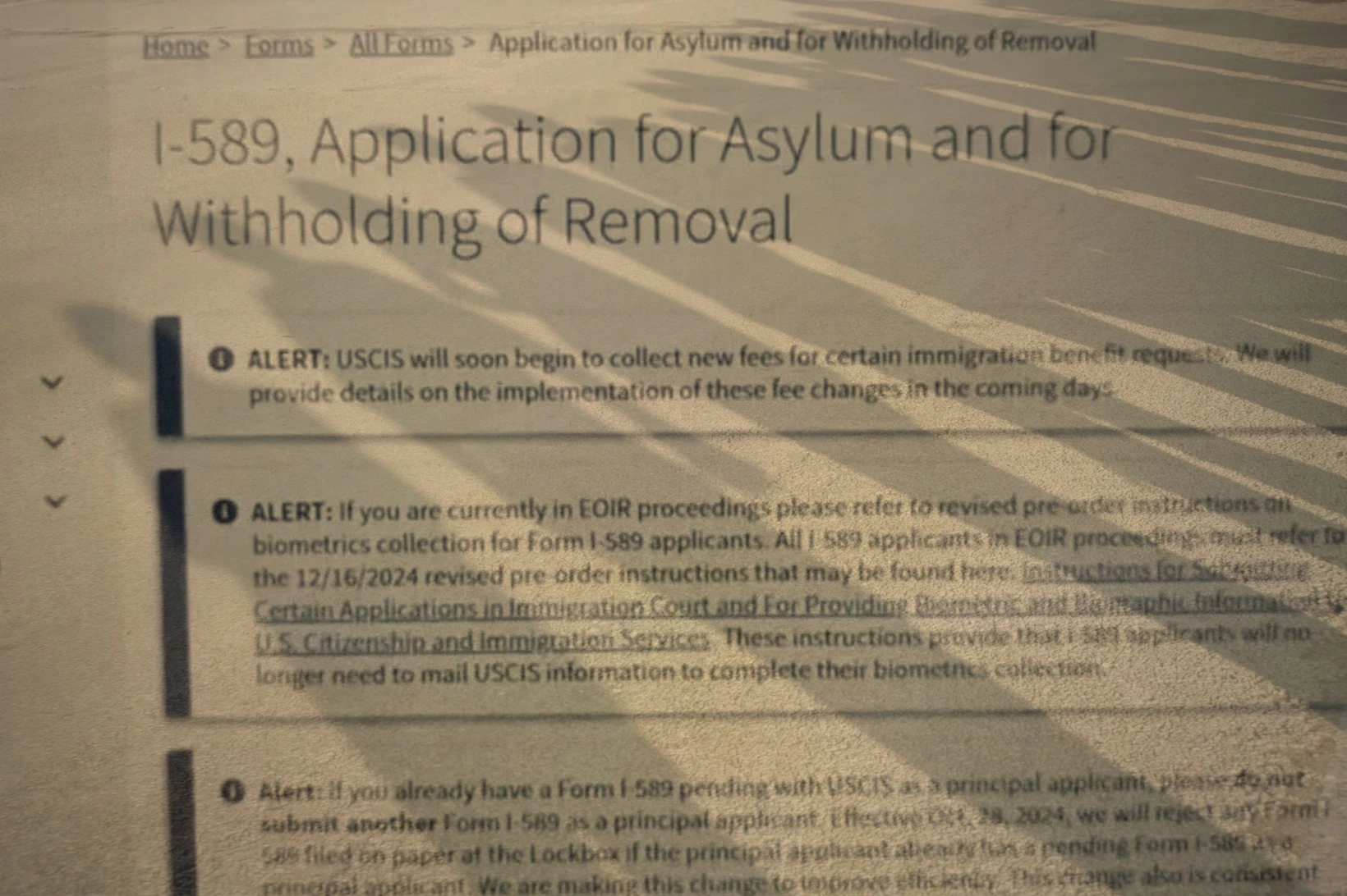 Asylum Seekers in Panic Over Trump’s Unclear $100 Fee